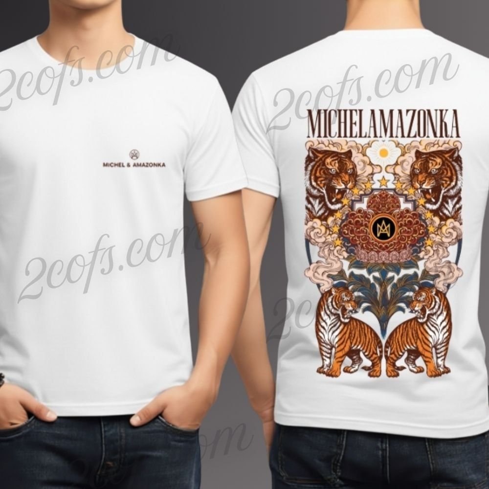 เสื้อยืดรุ่น “MICHEL & AMAZONKA Signature Tee" สีขาว - The Two Colours ...